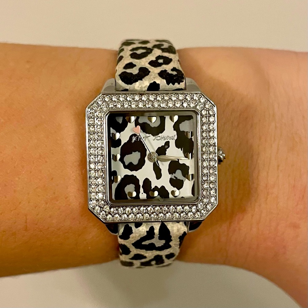 Betsey Johnson Jungle Girl Leopard Print Watch - Gem